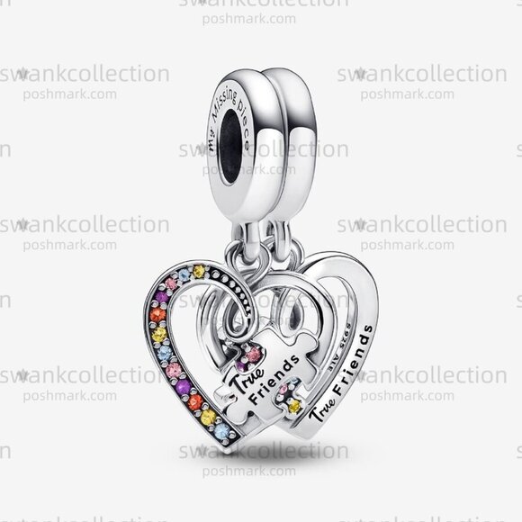 Pandora | Jewelry | Pandora Puzzle Piece Hearts Splittable Friendship ...